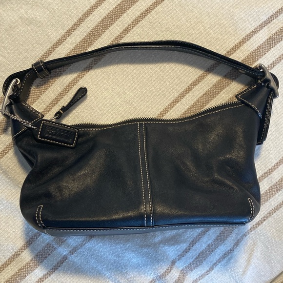 Coach | Bags | Vintage Coach Legacy Demi Hobo Black Leather Handbag ...